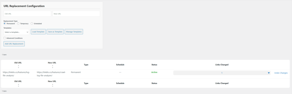 How to use "Update URL" Replacement Feature | Linkilo